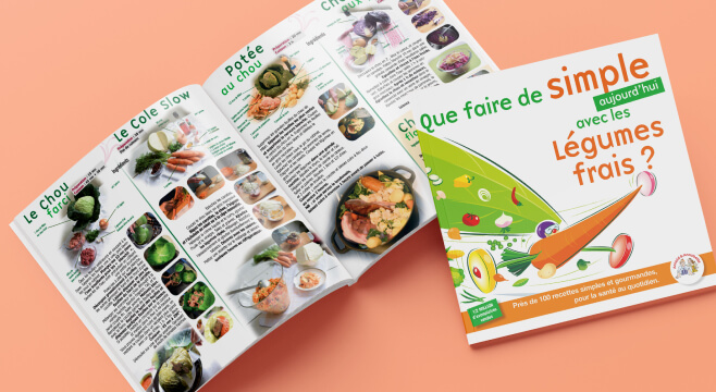 Livre de cuisine des légumes frais - 100 Recettes → Que faire de simple